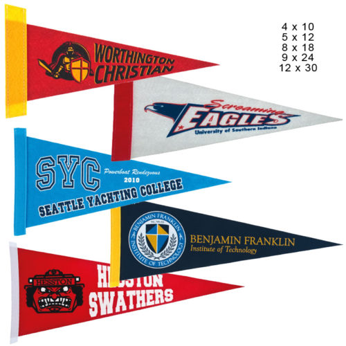 SP-FP410F Felt Pennant – Full Color (5 sizes) – ProSource Specialties