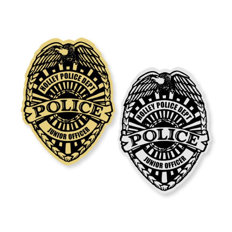 FG-330202 Police Badge Sticker